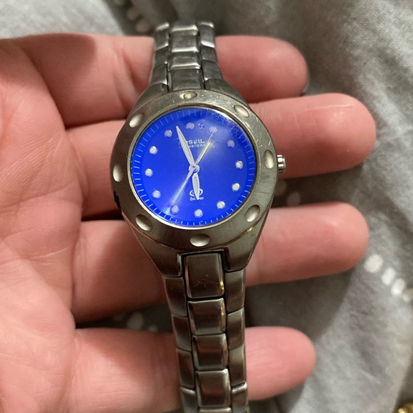 Fossil | Accessories | Fossil Blue Watch 9s | Poshmark